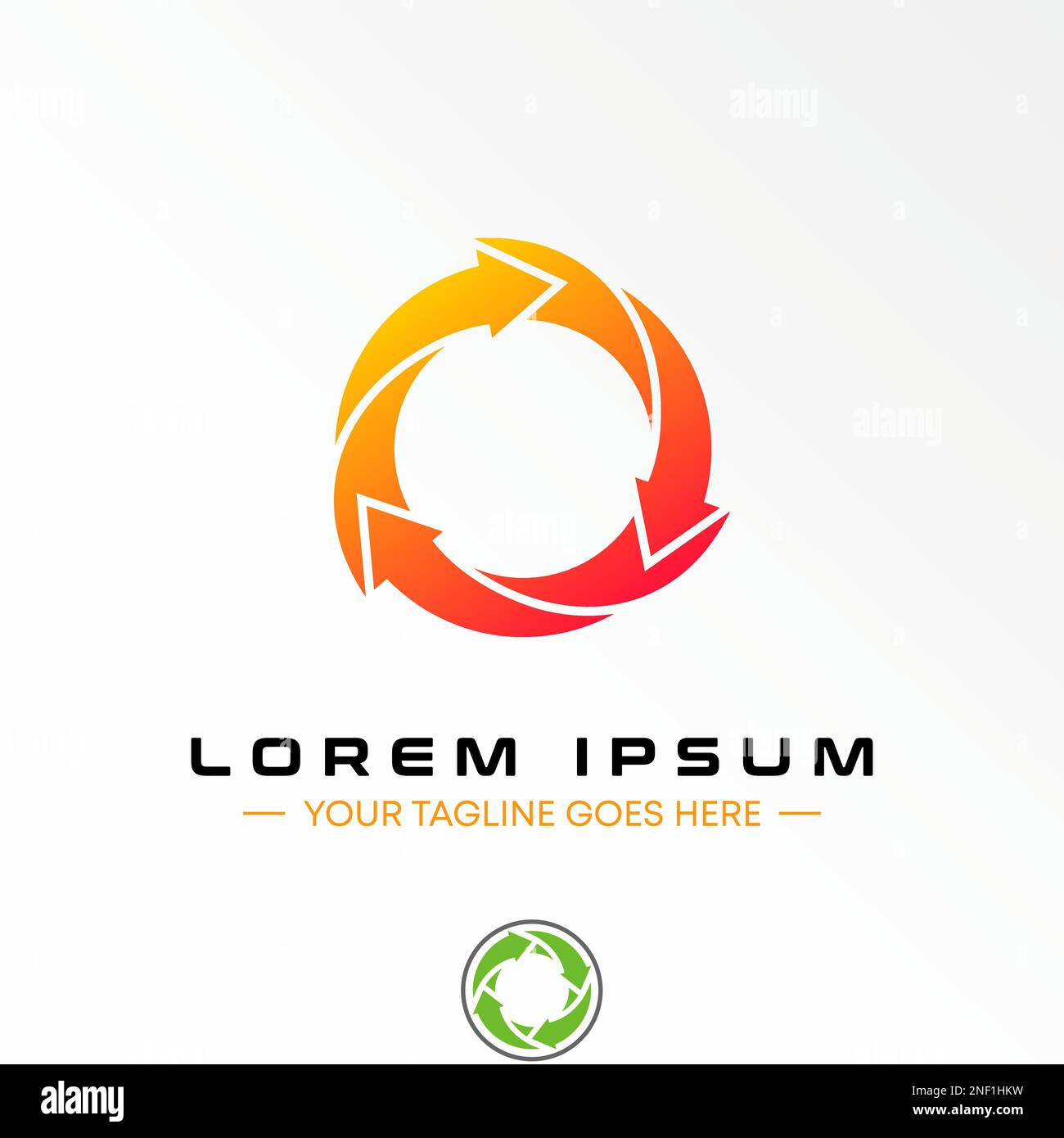 Letter or word O font with arrow around image graphic icon logo design abstract concept vector ...