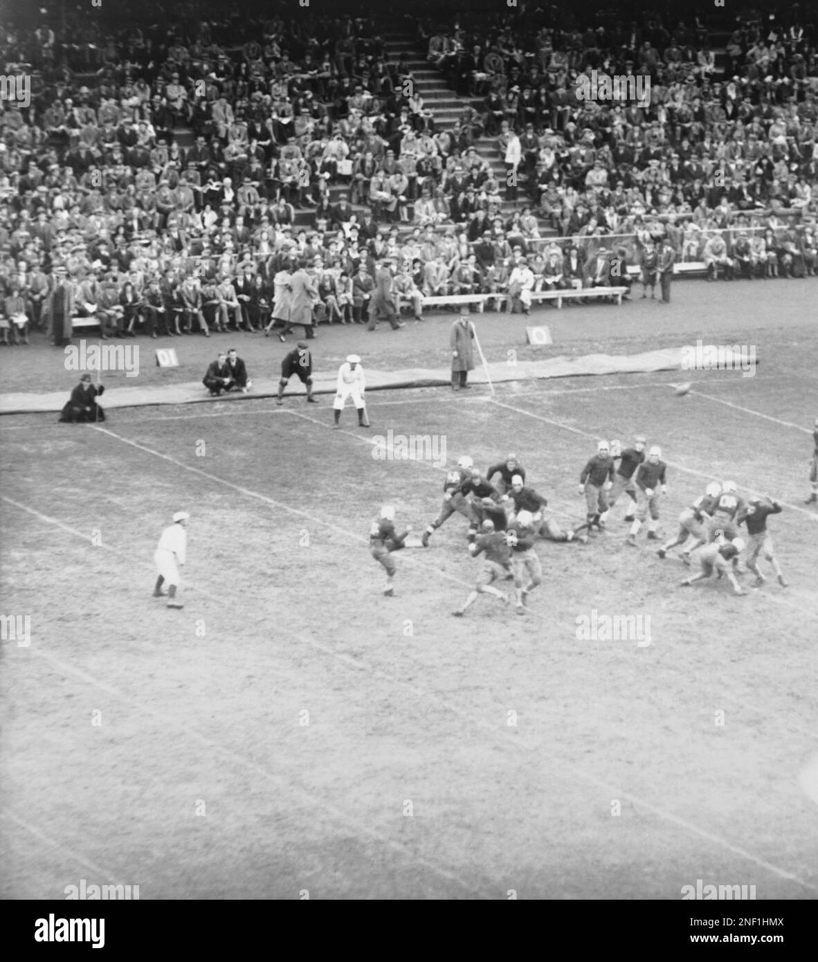 Booth of Yale scoring with a drop kick a after five minutes of play at ...