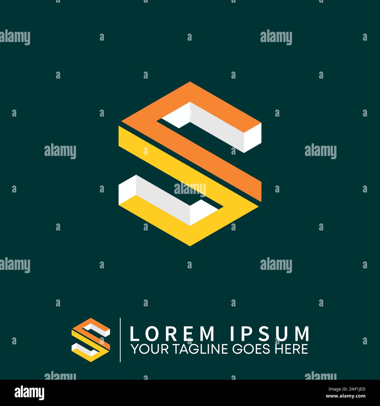 letter or word S font in cutting 3D hexagon image graphic icon logo ...