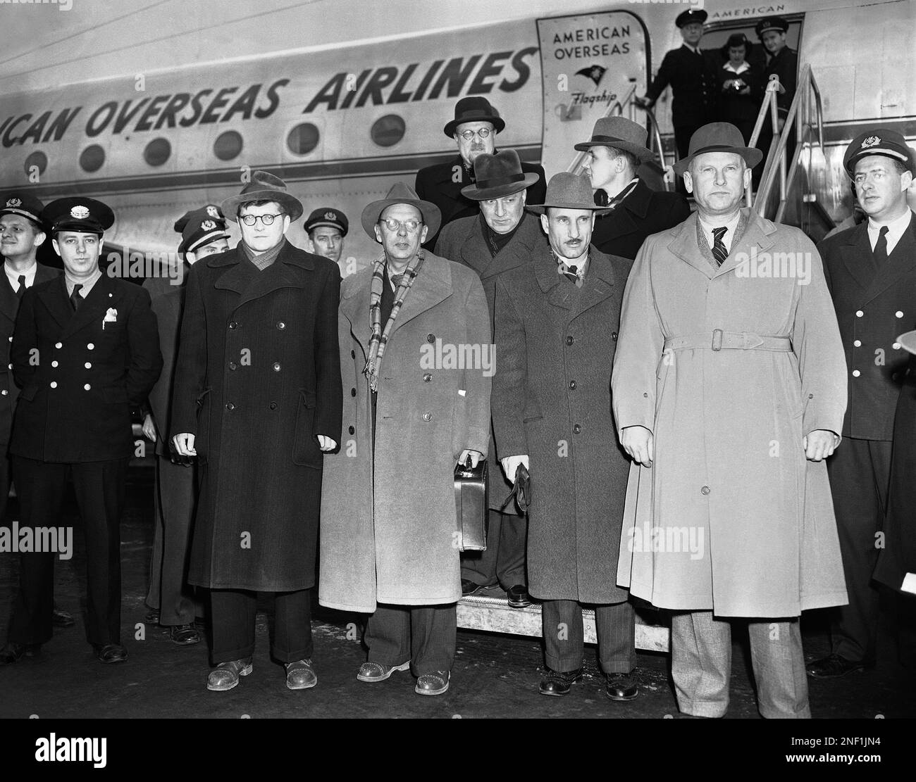 Arrival of the Soviet delegation to the Cultural and Scientific ...