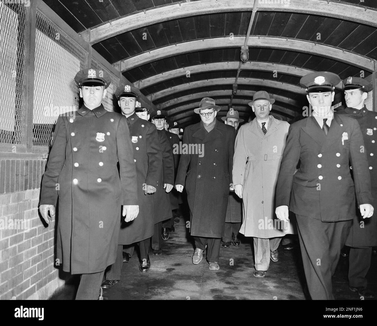 Dmitri Shostakovich, Russian composer, left with Alexander A. Fadeev ...