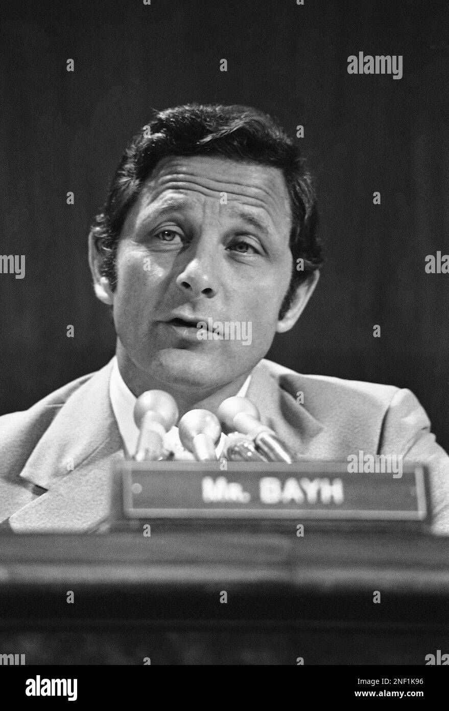 Sen. Birch Bayh, D-Ind., chairman of a Senate Judiciary subcommittee on ...