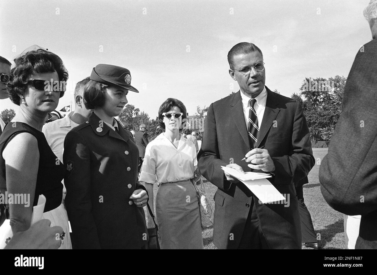 Diana Brunner of Tulare, Calif., a member the Women’s Army Corps, gets ...