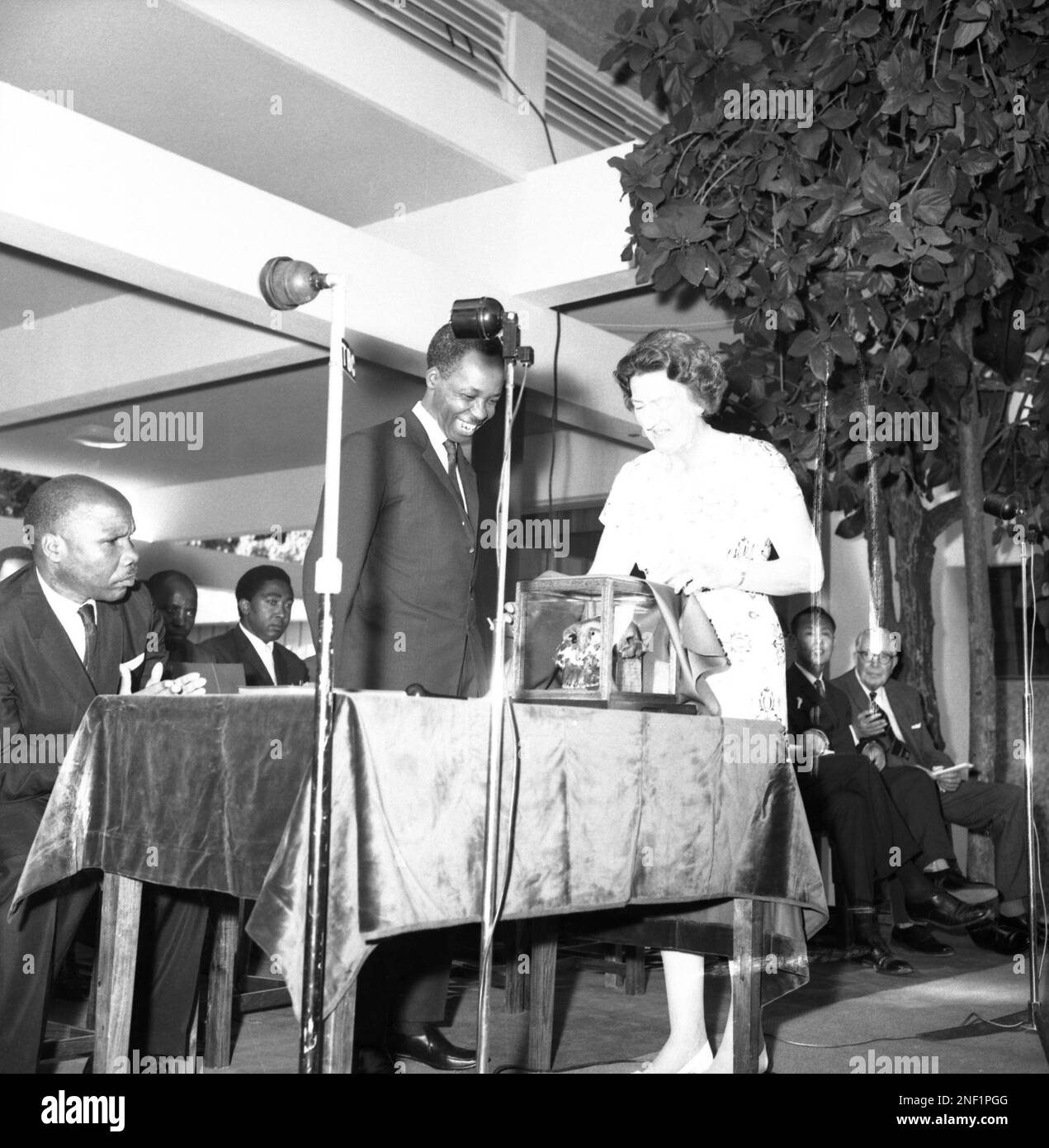Mary Leakey, wife of British archeologist and anthropologist Dr. Louis ...