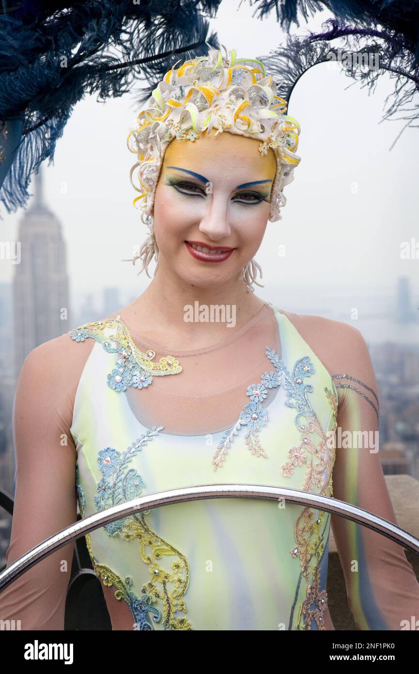 Maria Silaeva, from Cirque du Soleil, poses for a portrait at the famed ...