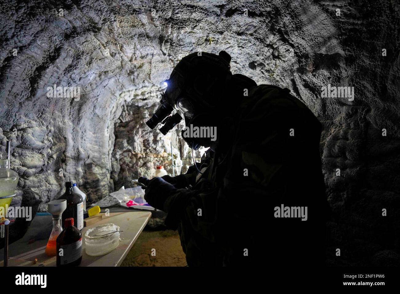 Dugway, Utah, USA. 1st Feb, 2023. A Soldier assigned to the 56th ...