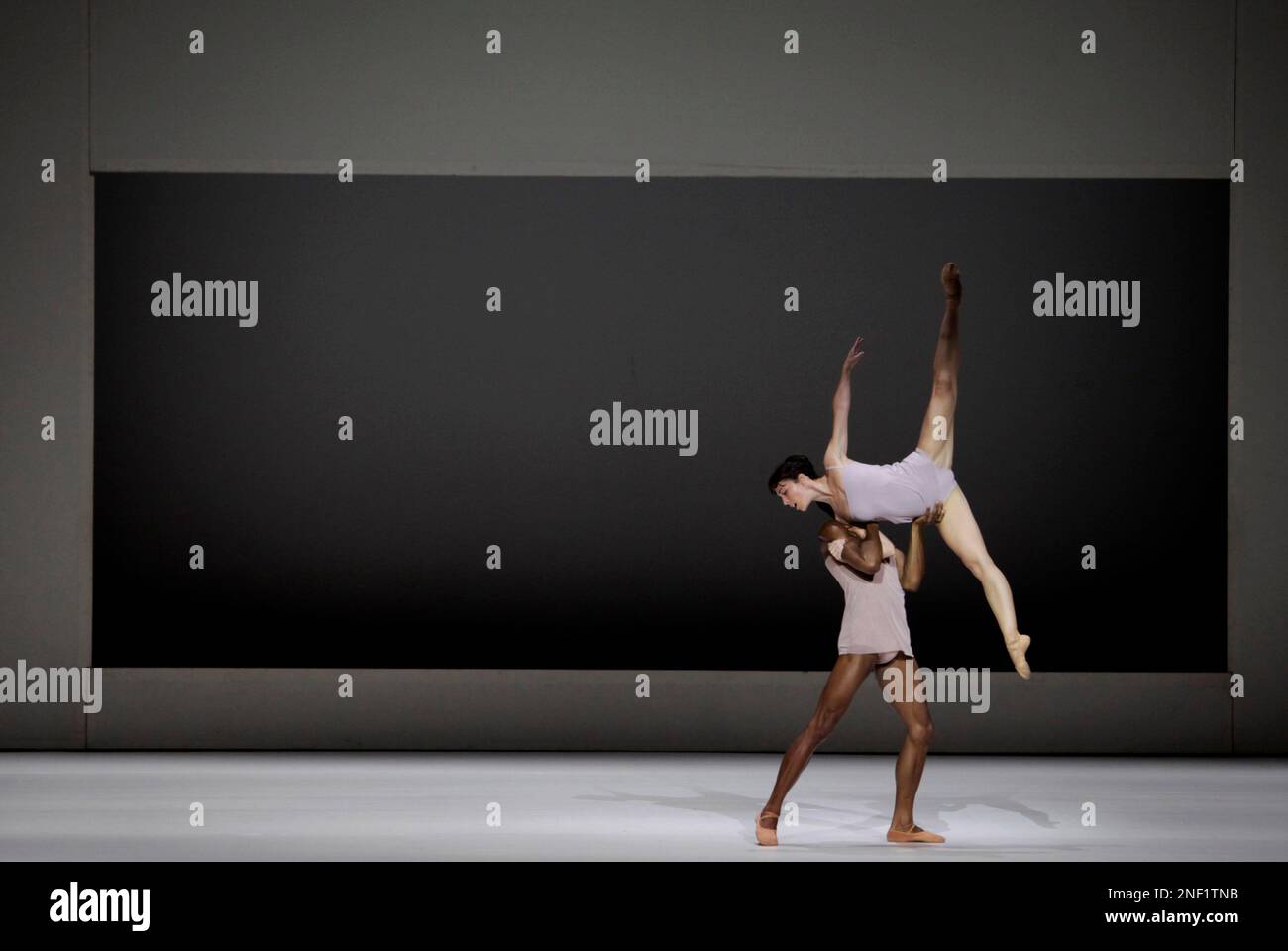 Dancers of the Royal Ballet of London rehearse at the Gran Teatro in ...