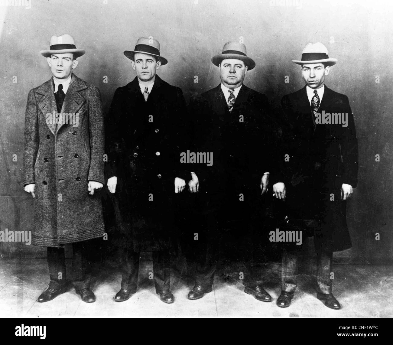 Gangsters Ed Diamond, Jack Diamond, Fatty Walsh and Charles "Lucky ...