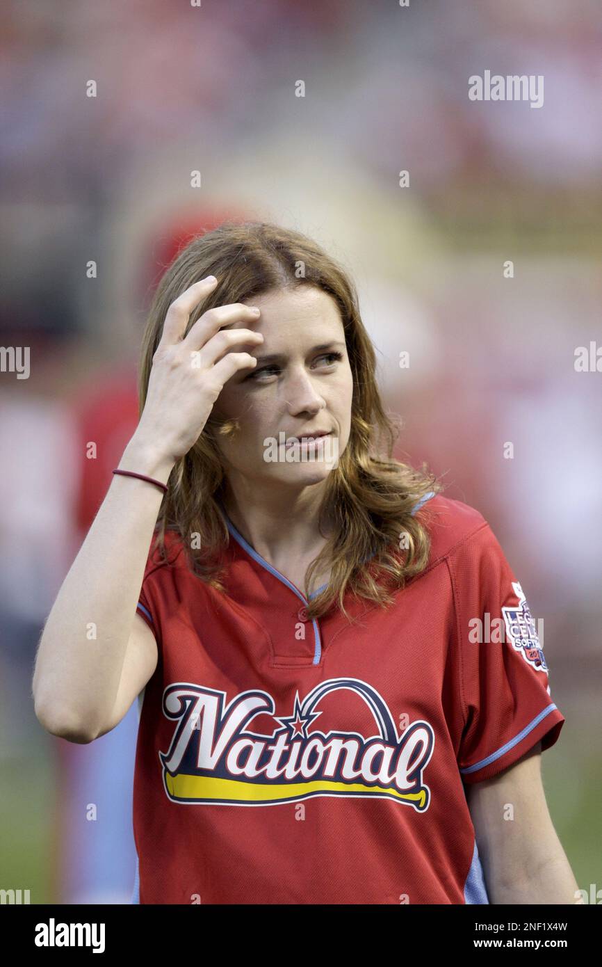 Actress Jenna Fischer is seen during the All Star Legends & Celebrity ...