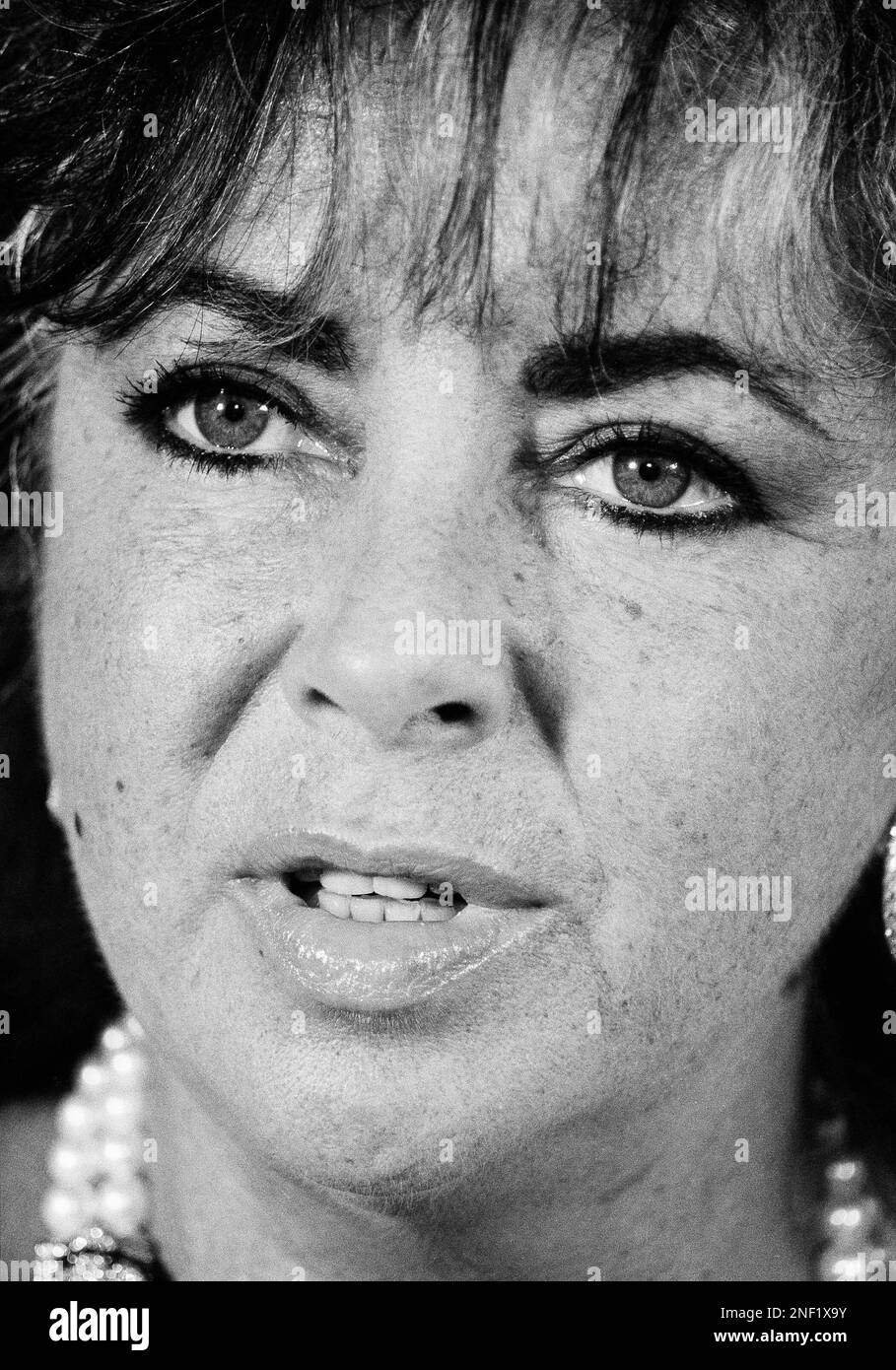 Film star Elizabeth Taylor during her press conference on Sept. 11 ...