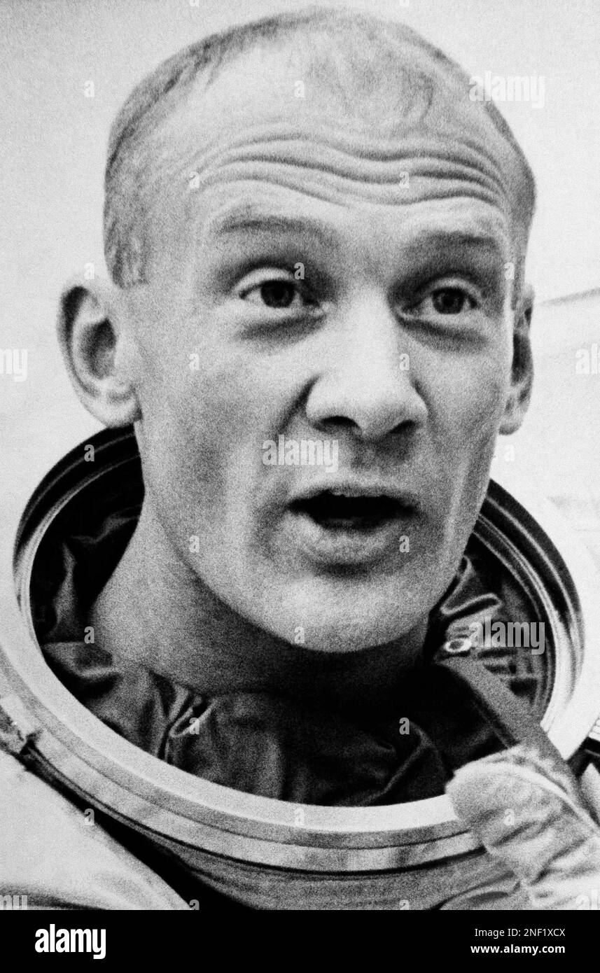 Astronaut and Air Force Col. Edwin Aldrin, is shown, Jan. 9, 1966. (AP ...