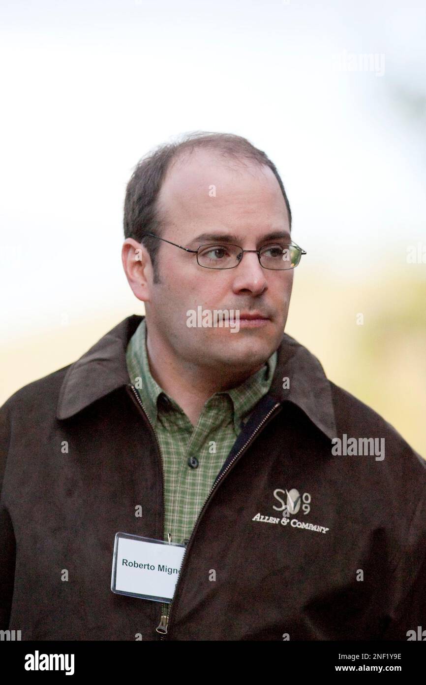 Roberto Mignone, founder of Bridger Capital, at the annual Allen & Co ...