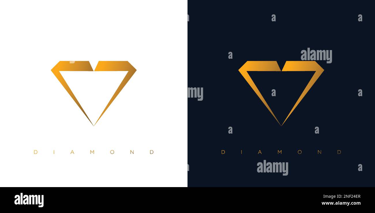 Luxury and modern diamond logo icon design Stock Vector Image & Art - Alamy