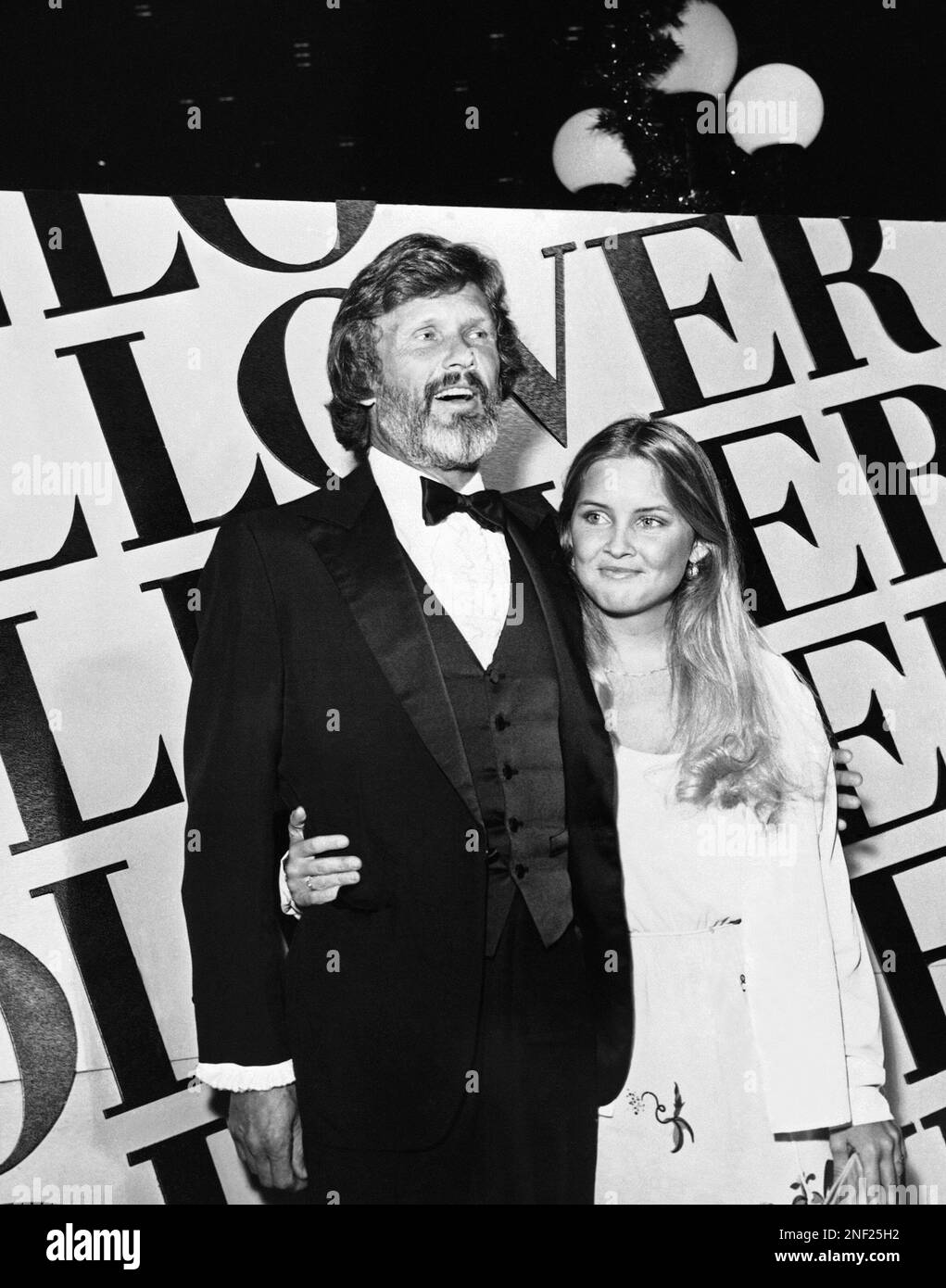 Kris Kristofferson is shown with his daughter Tracy at the premiere of ...