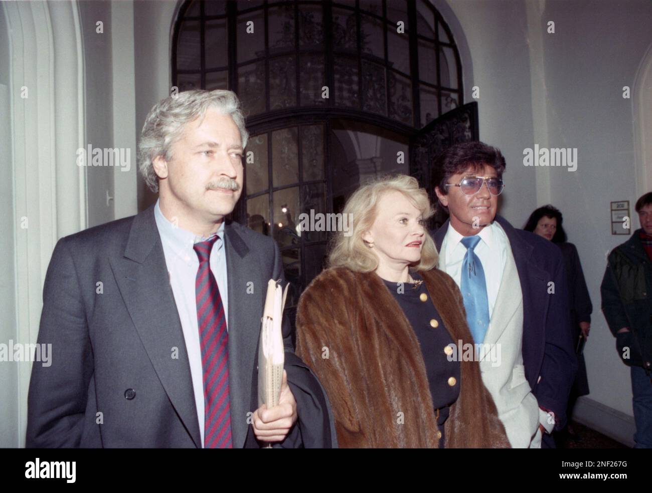 German crooner Rex Gildo, right, arrives with his wife Marion and his ...