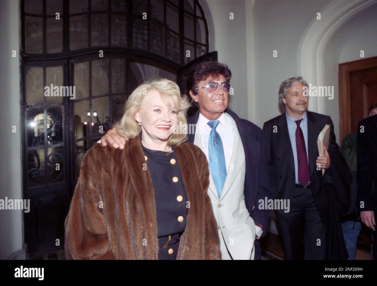 German crooner Rex Gildo arrives with his wife Marion on February 1 ...