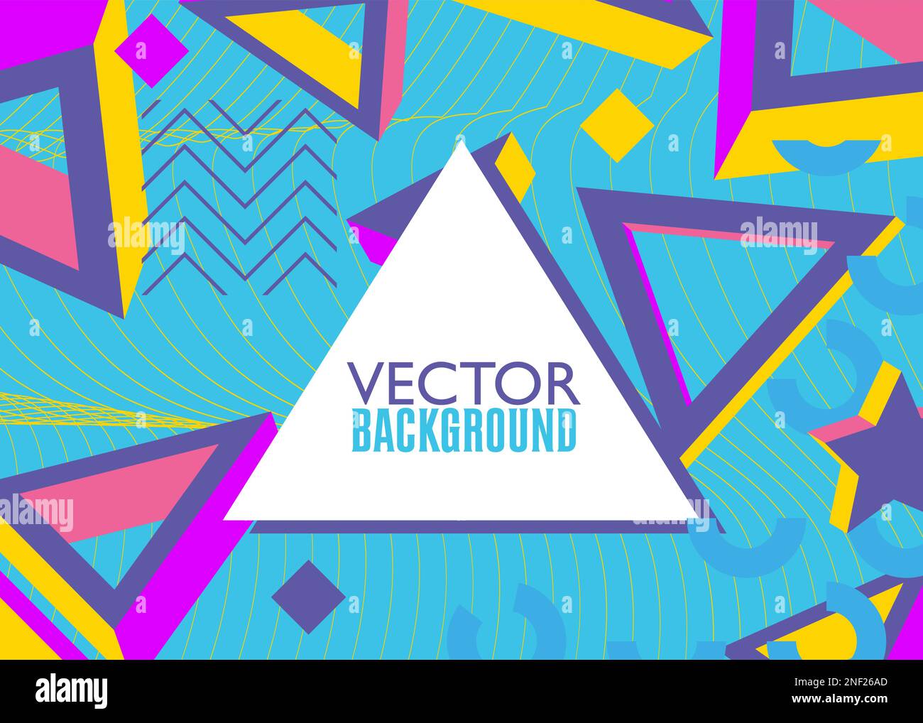 Awesome minimal geometrical graphic retro theme cover. Vintage ...