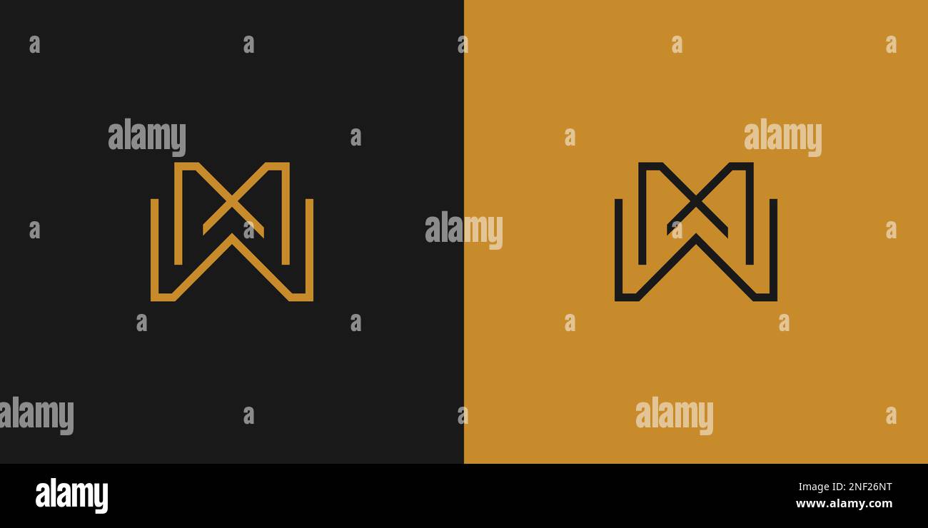 Modern and cool letter MW initials logo design Stock Vector Image & Art ...