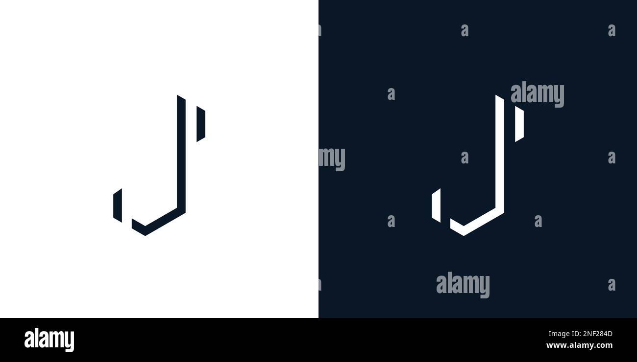 J minimalistic logo hi-res stock photography and images - Alamy