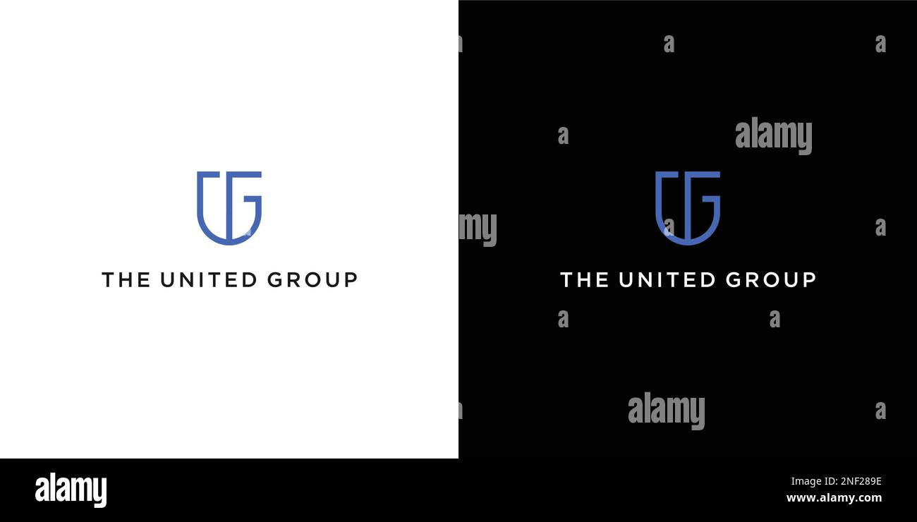 Modern and professional UG letter initial logo design Stock Vector ...