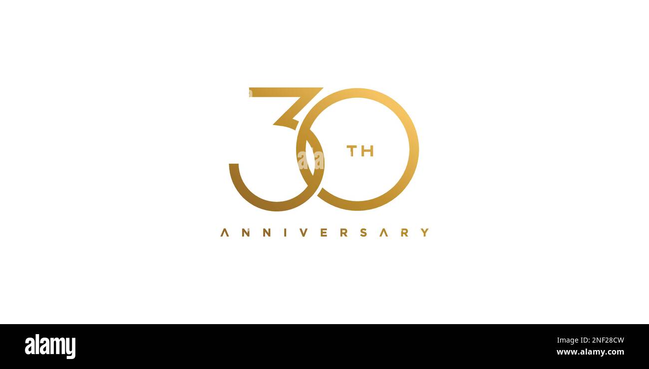 Modern and elegant number 30 logo design Stock Vector Image & Art - Alamy