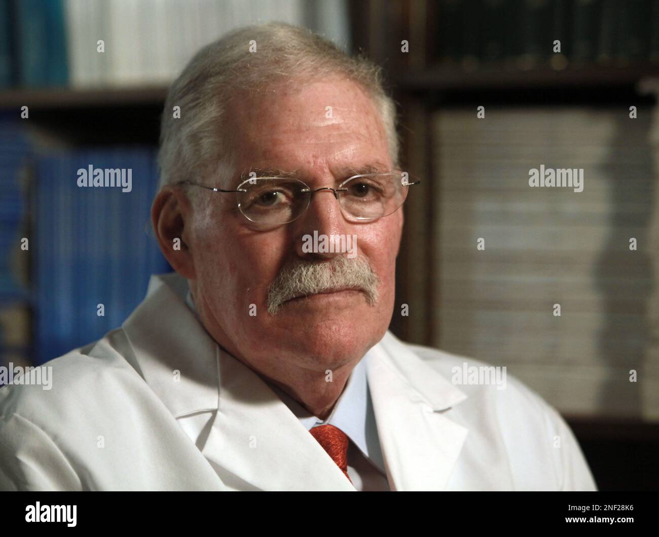 Dr. Gerald Buckberg, a cardiac surgeon at UCLA, poses in his office at ...