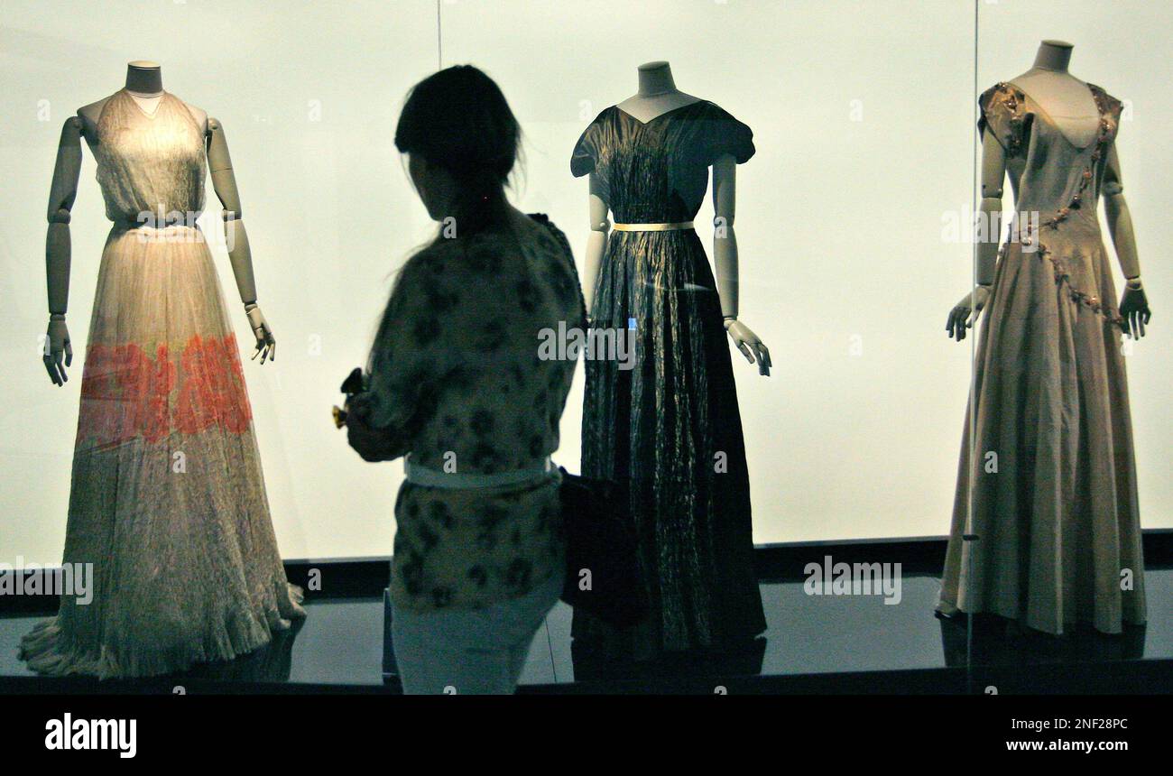 Designs by late French fashion designer Madeleine Vionnet are seen at ...