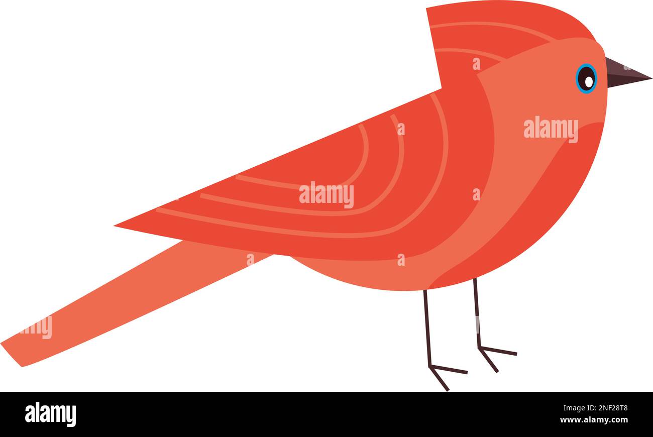little red bird Stock Vector Image & Art - Alamy