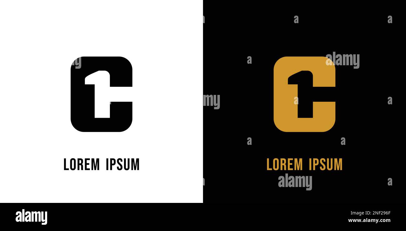 Modern and powerful C1 logo design Stock Vector Image & Art - Alamy