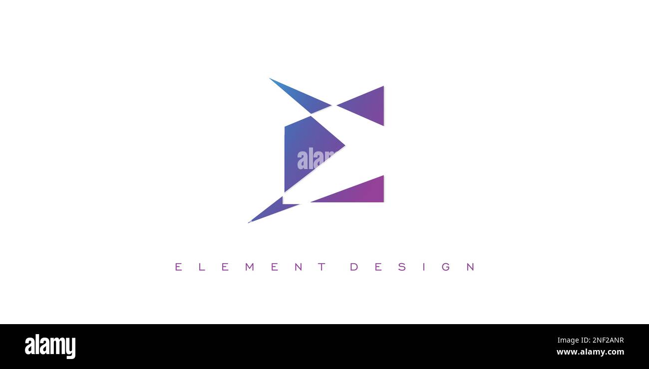 modern and sophisticated E letter initial logo design Stock Vector ...