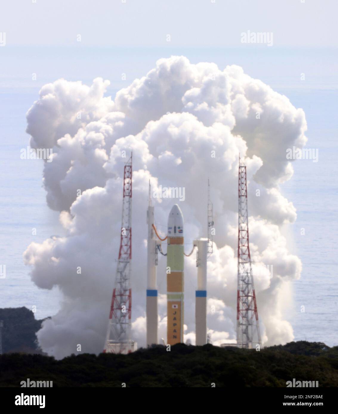 Smoke of ignition at the Japan Aerospace Exploration Agency (JAXA)'s ...
