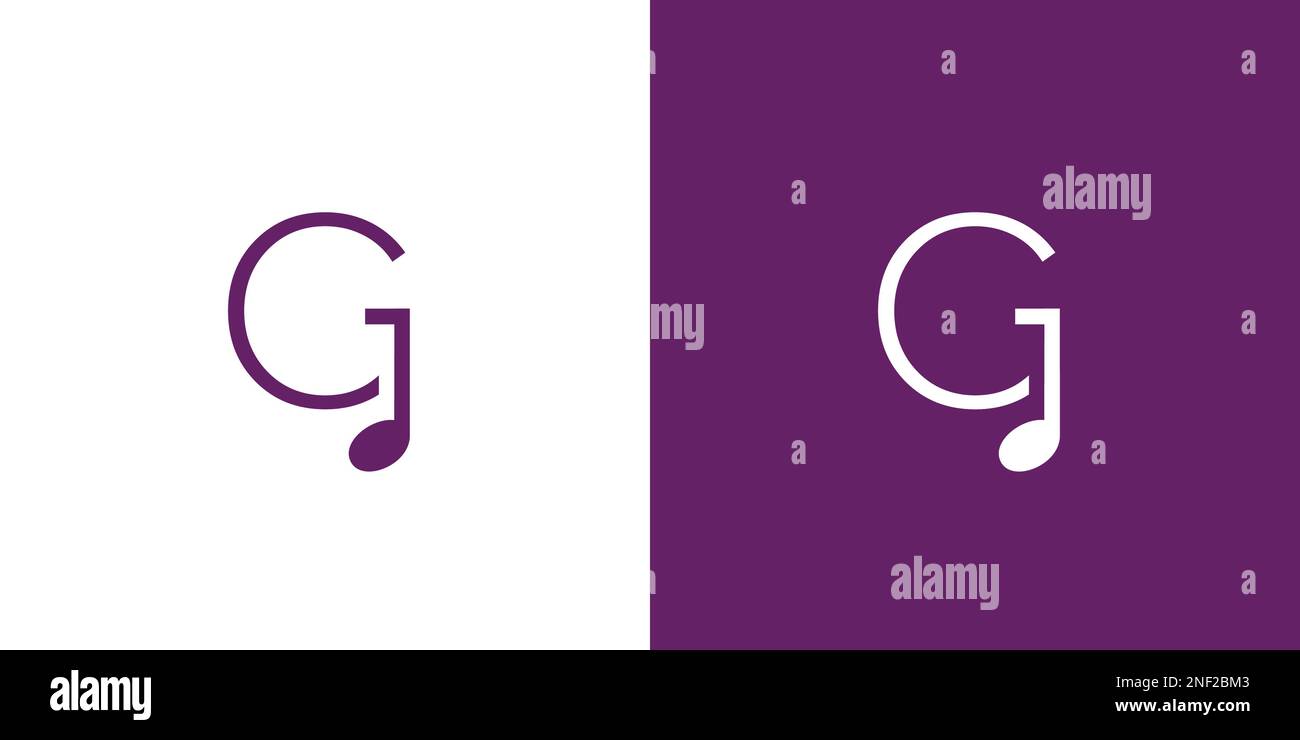 Modern and simple G initials music logo design Stock Vector Image & Art ...