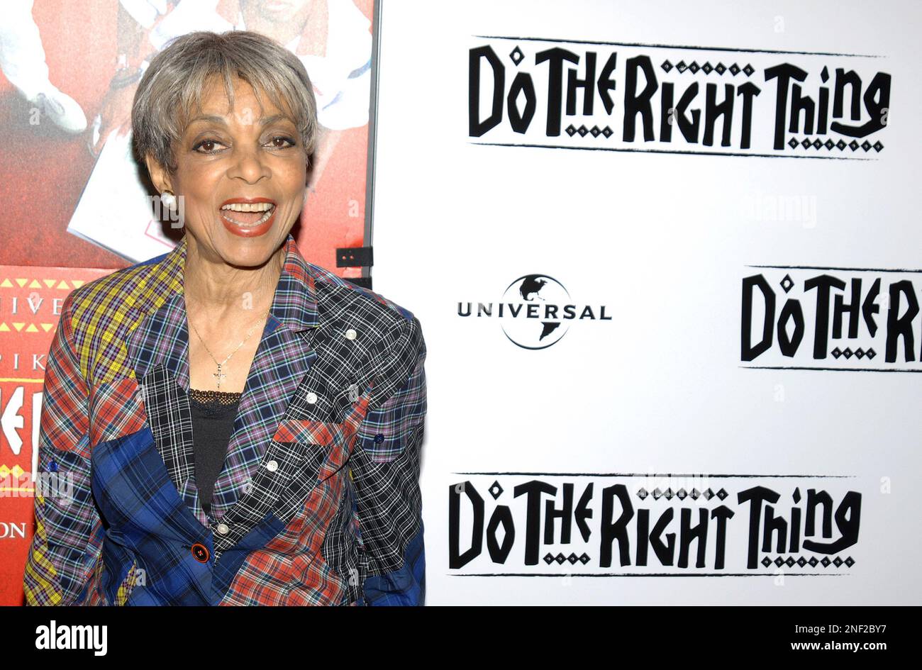 Actress Ruby Dee attends a special 20th anniversary screening of "Do ...