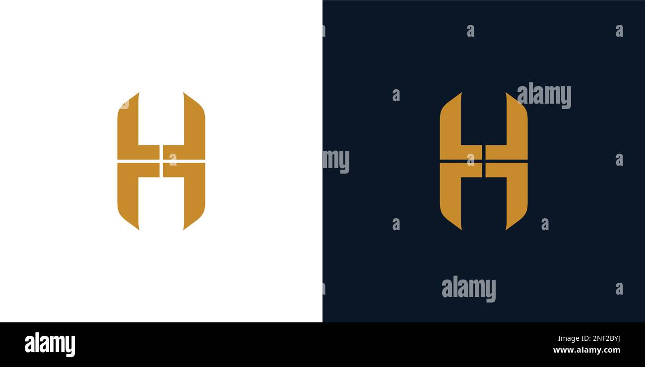 Modern and strong letter H initials logo design Stock Vector Image ...