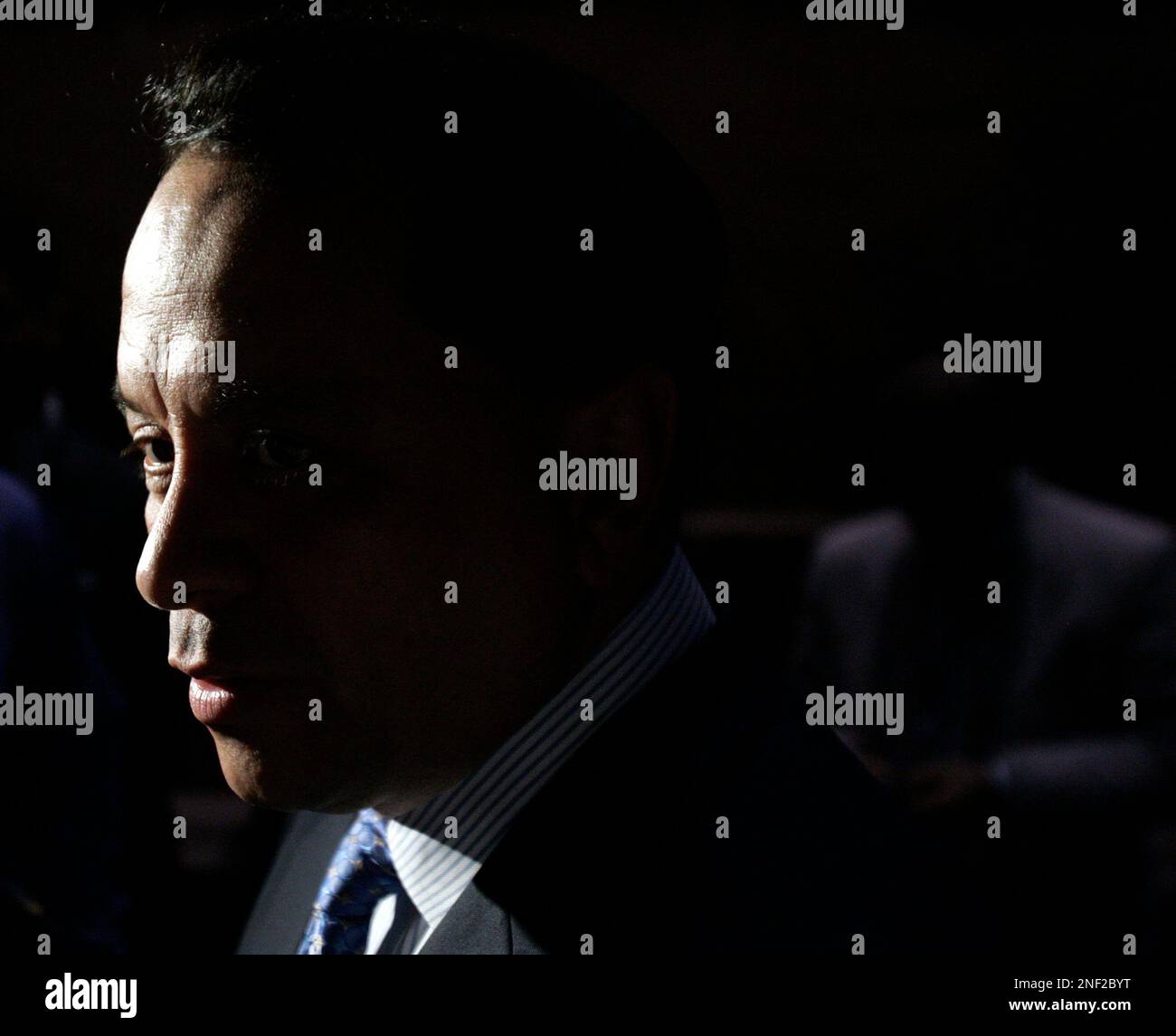 Sen. Pedro Espada, Jr., D-Bronx, at the Capitol in Albany, N.Y., Sunday, June 28, 2009. (AP ...