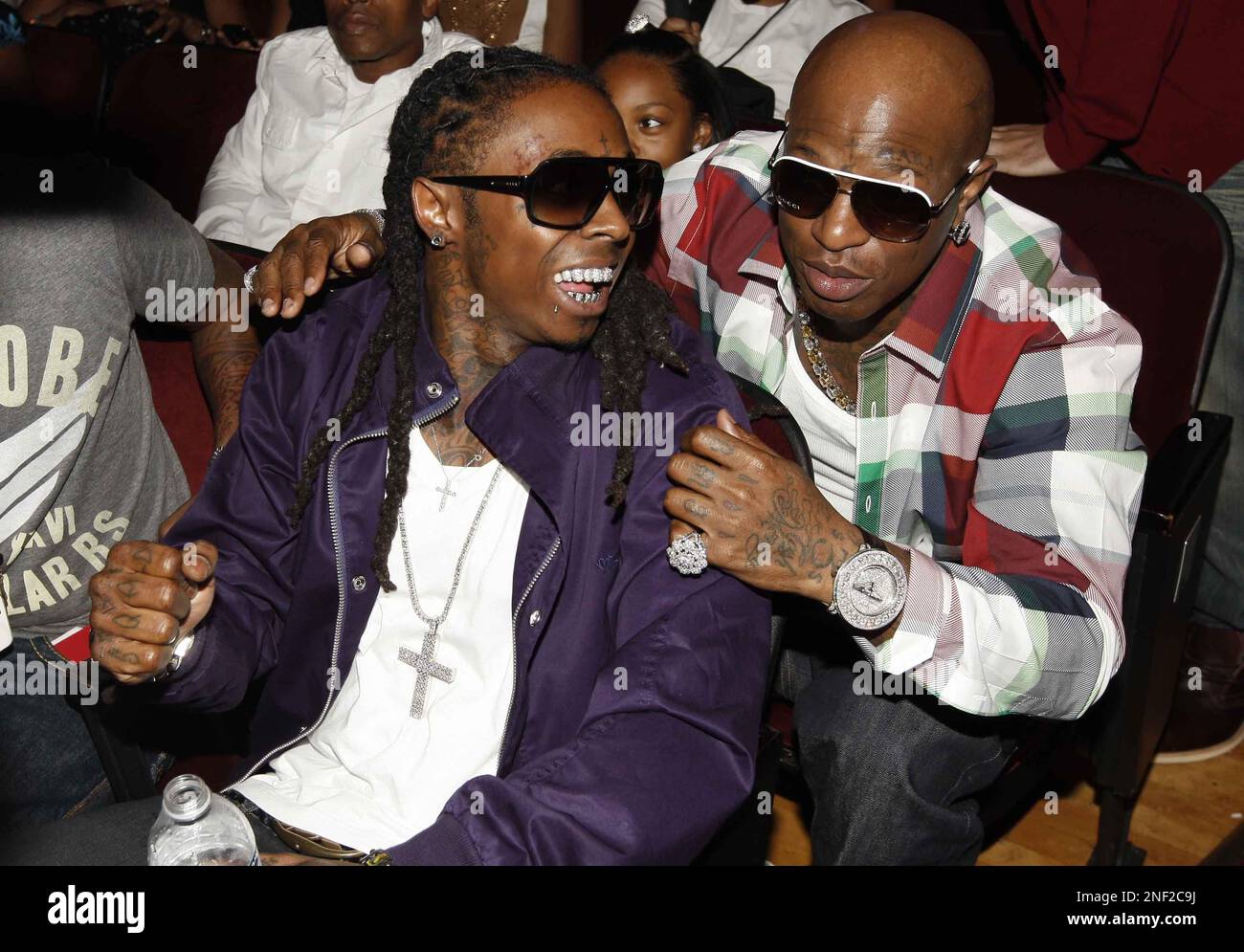 Lil Wayne and Baby in the audience at the 9th Annual BET Awards on ...