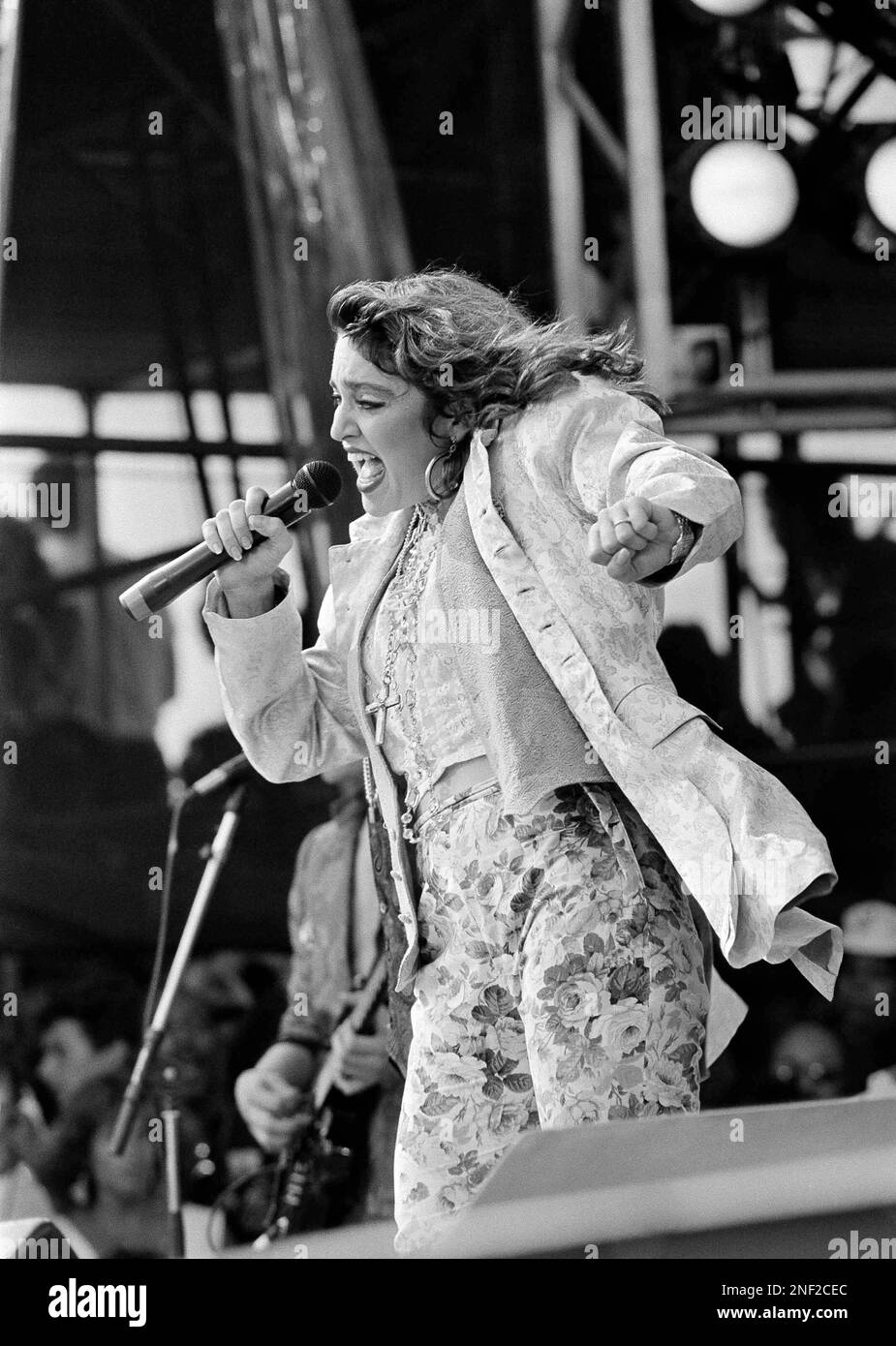 Shown in photo is Madonna while performing on June 6, 1985. (AP Photo ...