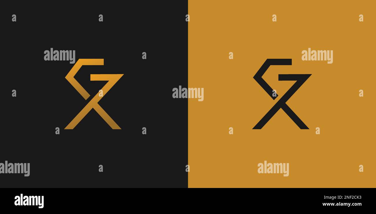 Modern and strong letter GX initials logo design Stock Vector Image ...