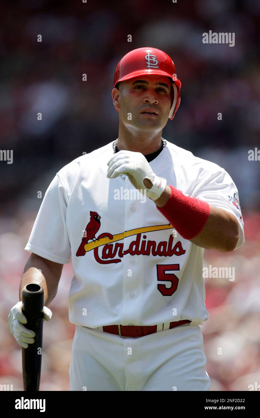 St. Louis Cardinals' Albert Pujols bats during a baseball game against ...