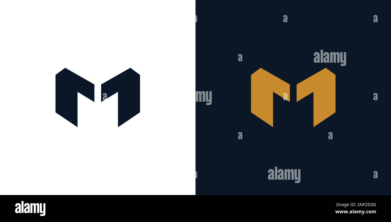 Modern and strong letter M initials logo design Stock Vector Image & Art - Alamy