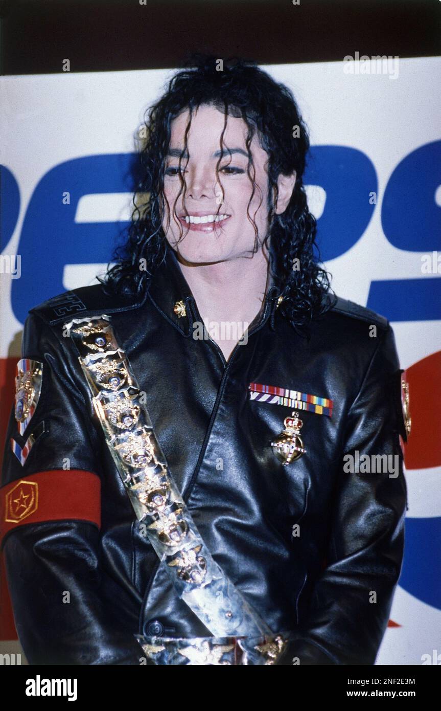 Pop superstar Michael Jackson is seen during a promotion for Pepsi, Feb ...