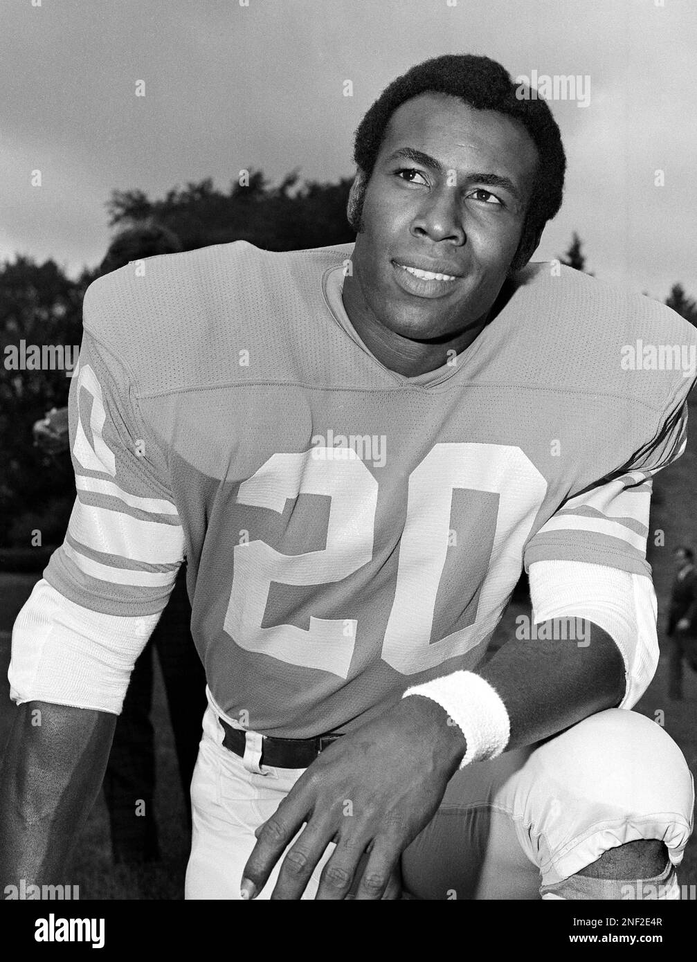 Shown in photo is Lem Barney, Detroit Lion Cornerback on July 19, 1971 ...