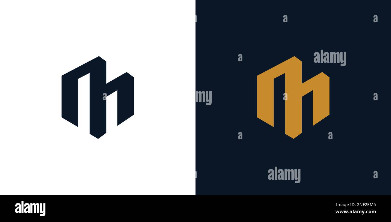 Modern and strong letter M initials logo design 2 Stock Vector Image ...