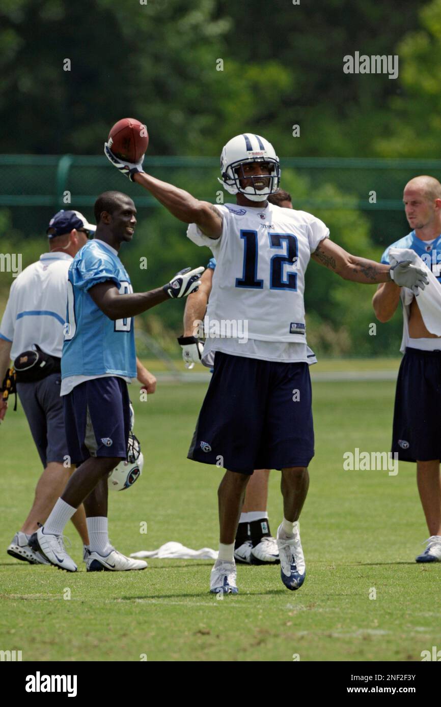 Tennessee Titans wide receiver Justin Gage (12) is shown during ...