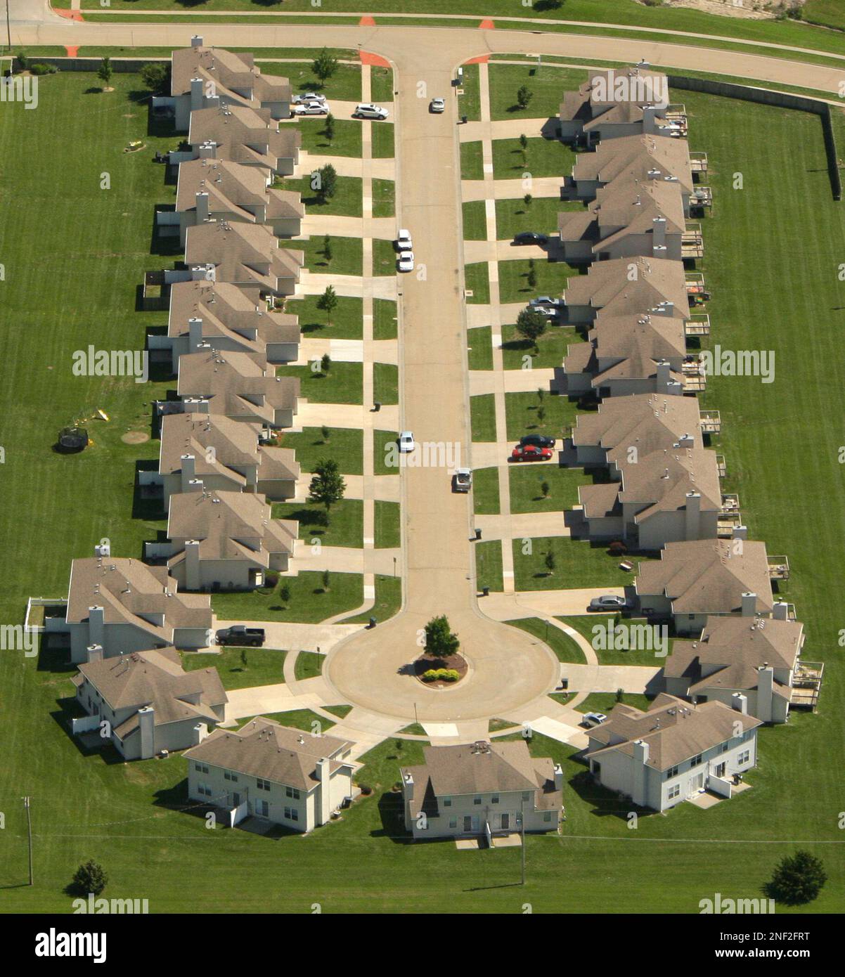 A multi-family housing development is pictured in Topeka, Kan. Tuesday ...