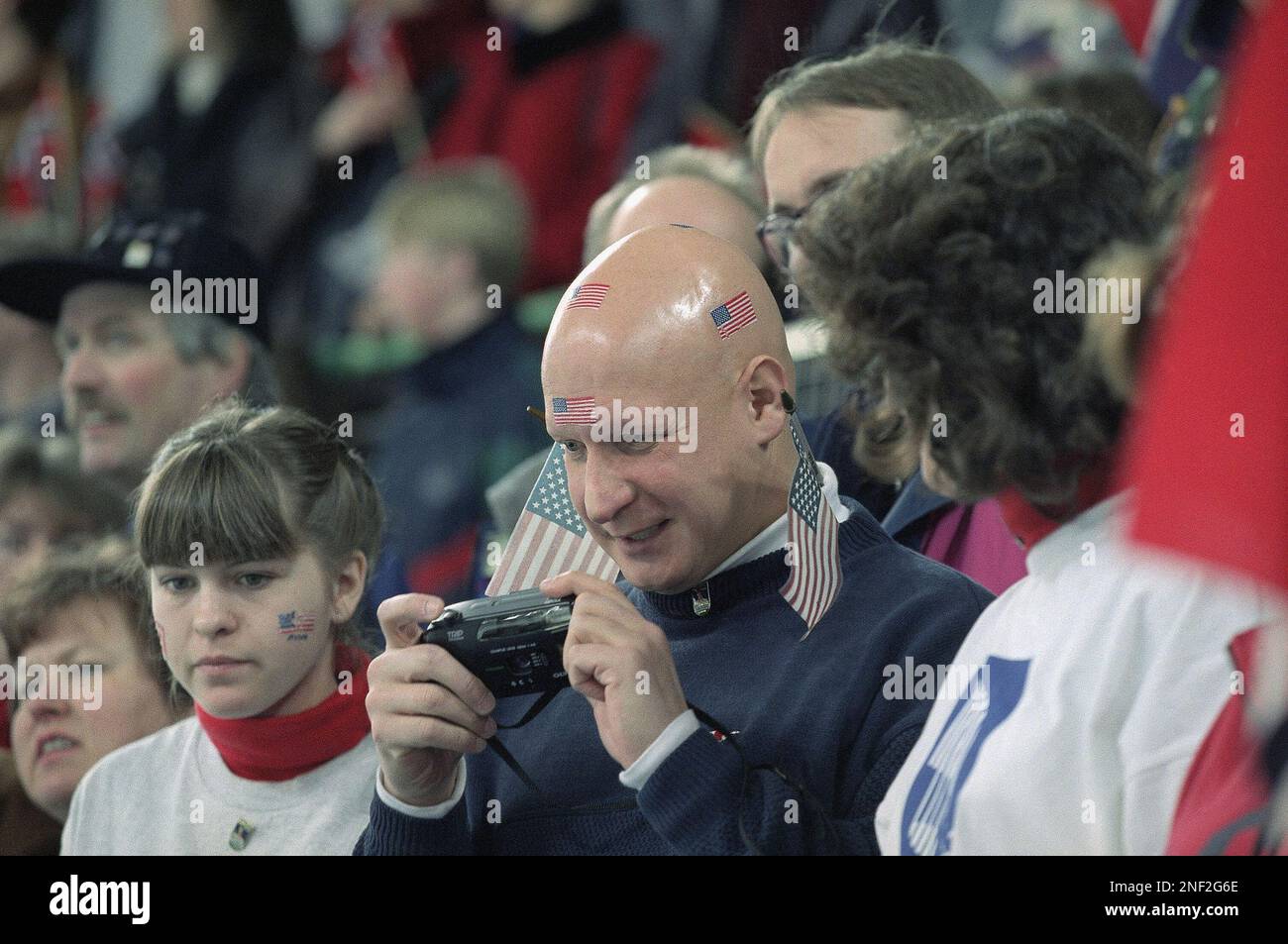 Mike Ciescinski from Williams Bay, Wisc., takes in the action at the ...