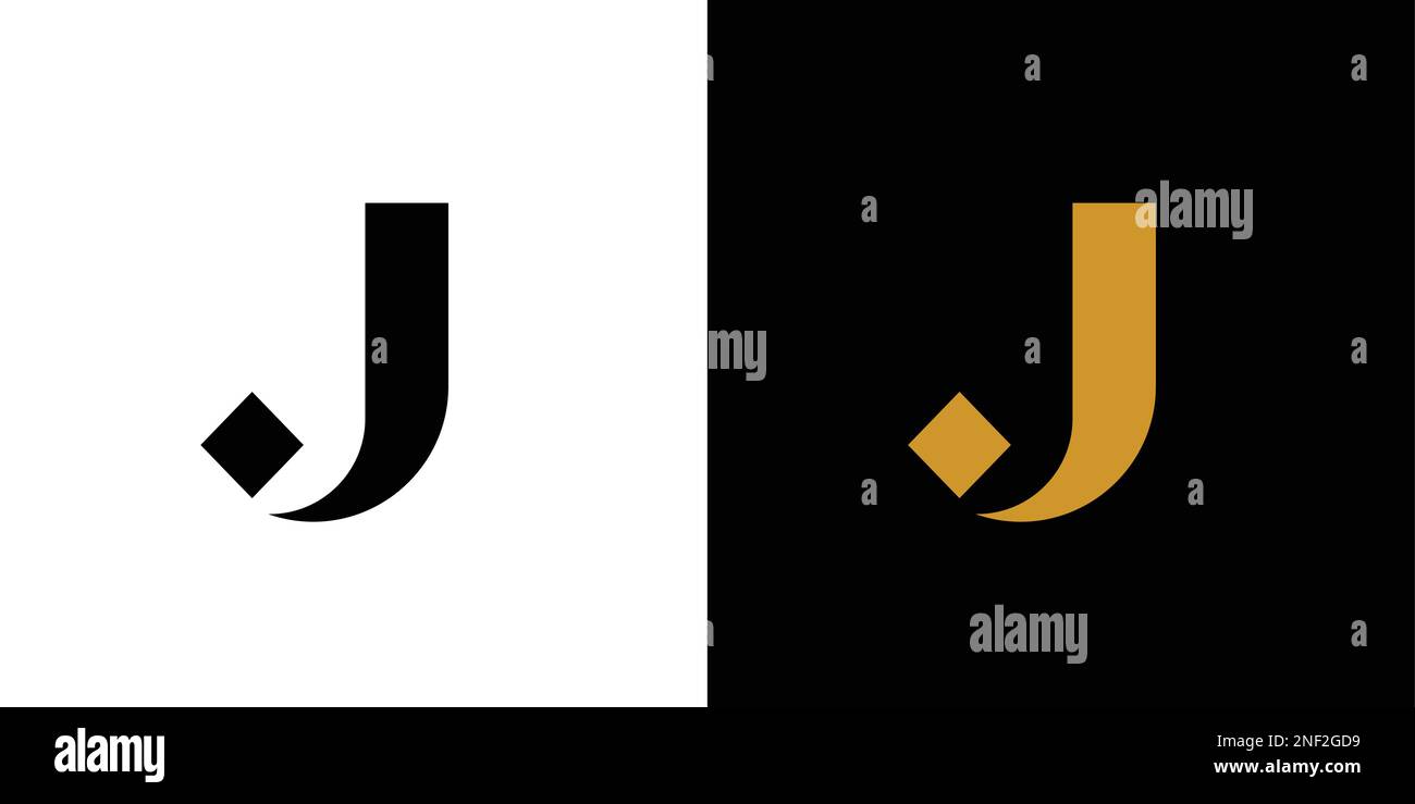 Modern and strong letter J initials logo design Stock Vector Image ...