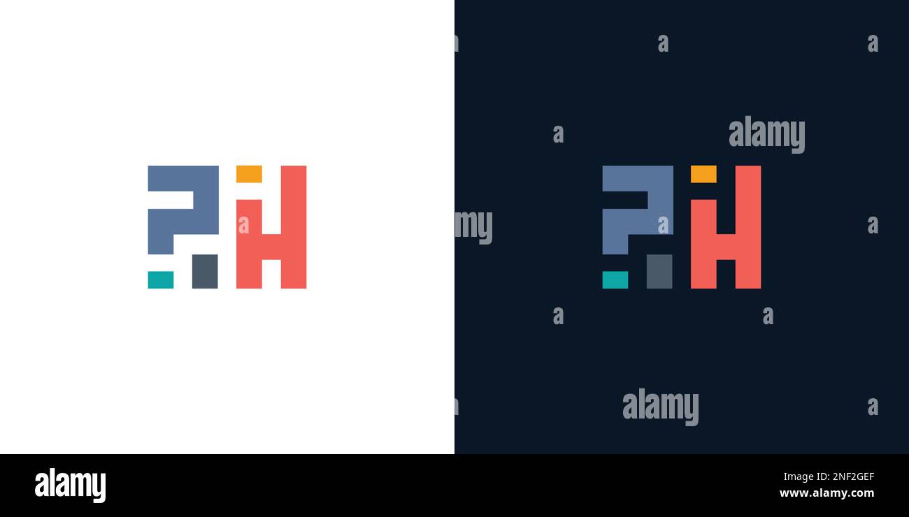 Modern and unique letter PH initials logo design Stock Vector Image ...