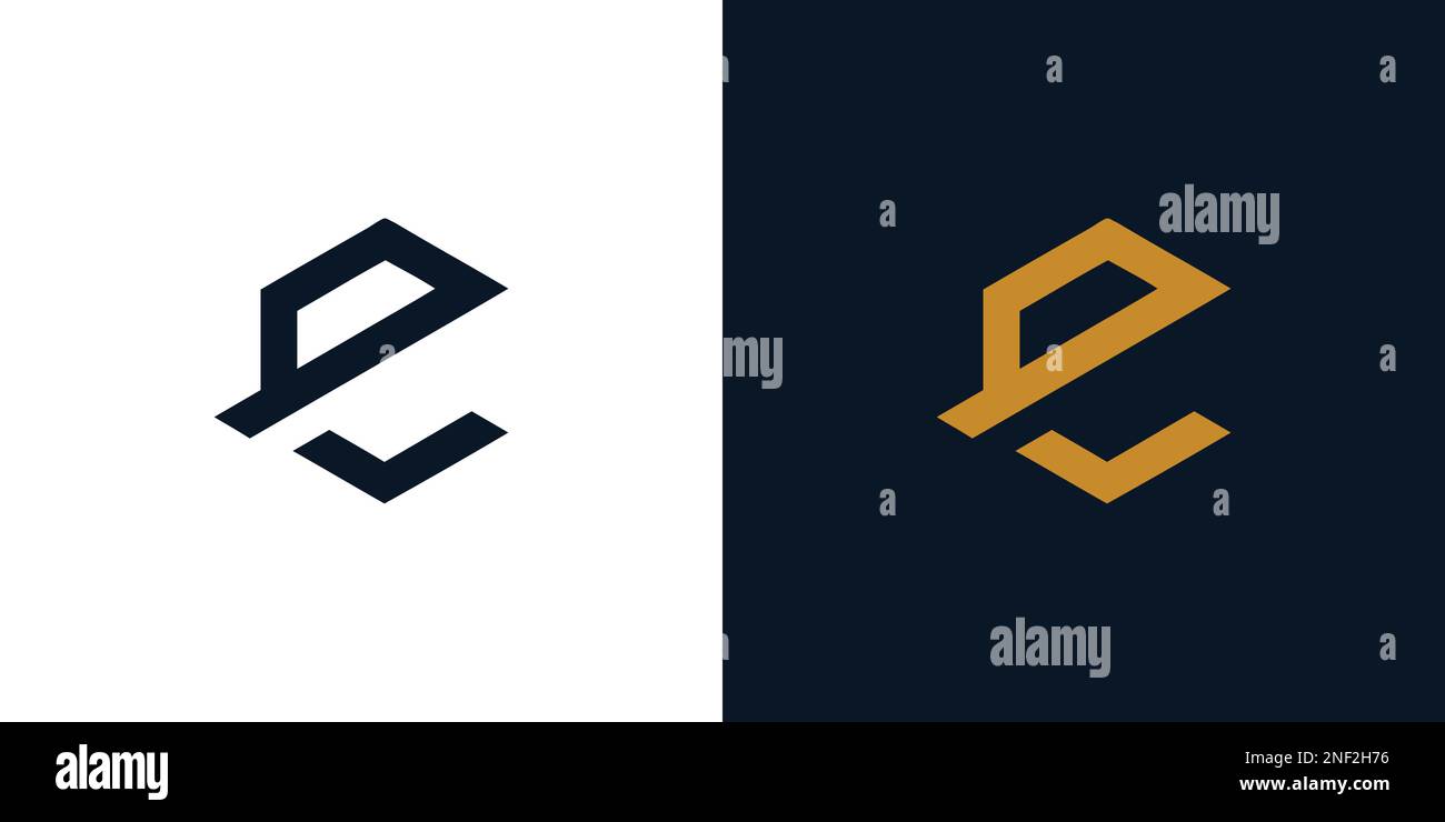 Modern and unique E logo design 3 Stock Vector Image & Art - Alamy