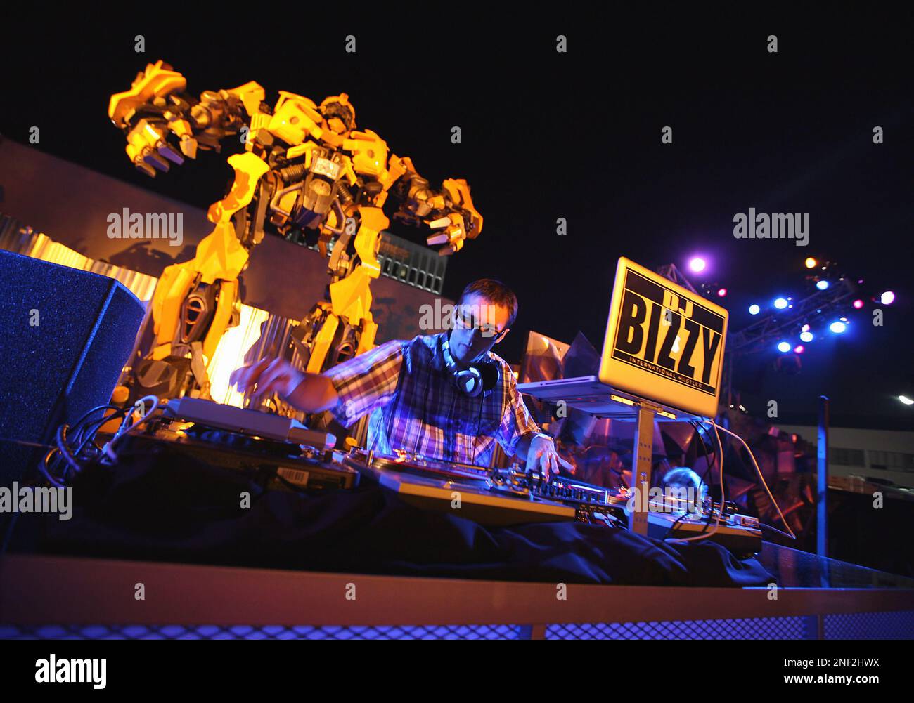 DJ Bizzy is seen at the "Transformers: Revenge of the Fallen" premiere ...